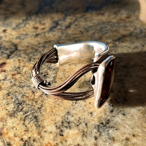 UNO de 50 | Jewelry | Uno De 5 Swarovski Silver Adjustable Leather ...